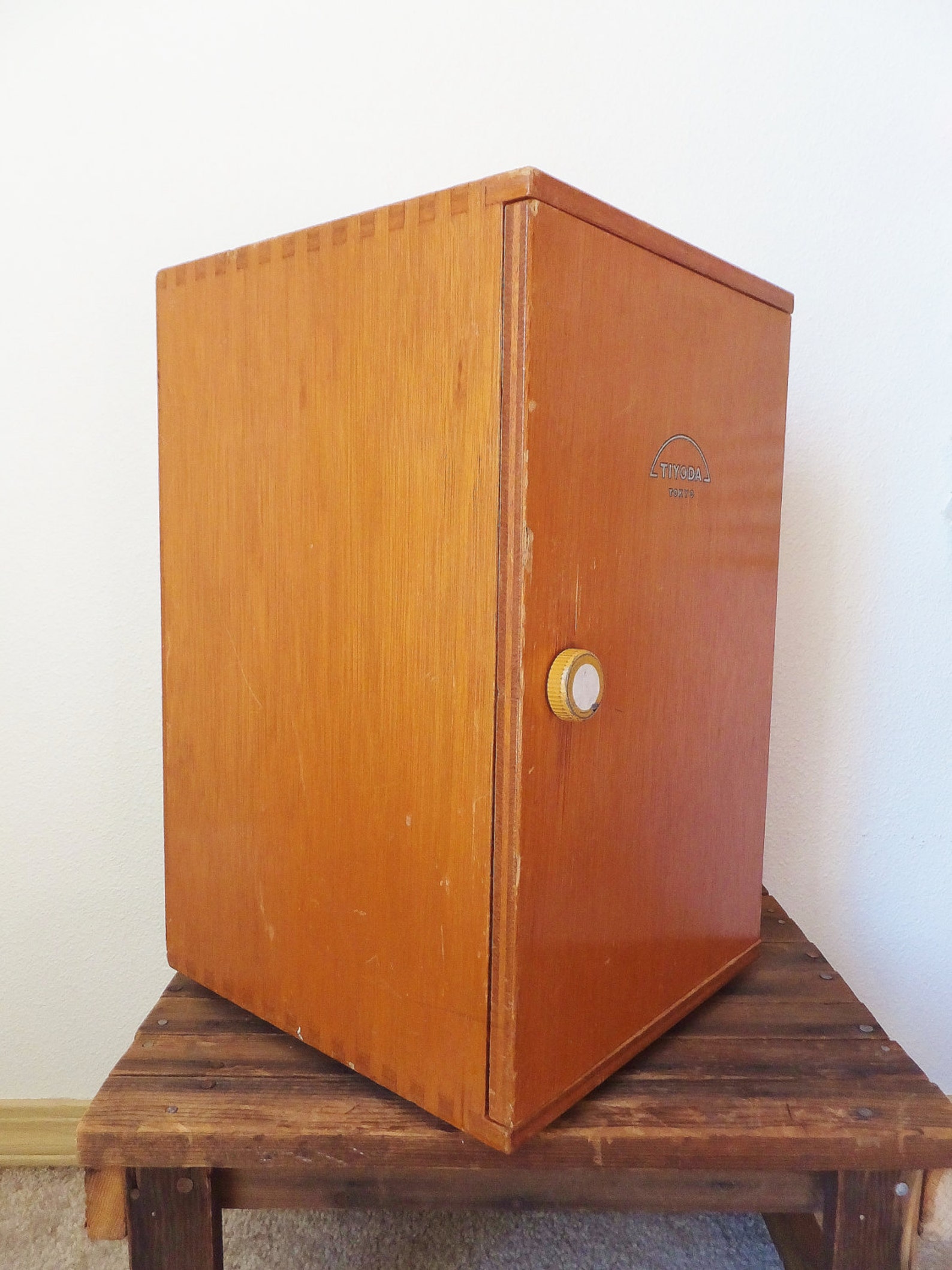 Vintage Microscope Box Wooden Box Tiyoda Microscope Box Wood | Etsy