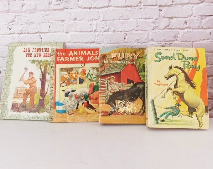 Western Childrens Books Dan Frontier Troy Nesbit Mystery Sand Dune Pony ...