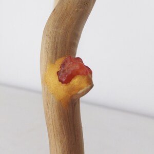 Long Magic Wand With Orange Agate Tip Wiccan Wand Potter Witch's Wand ...