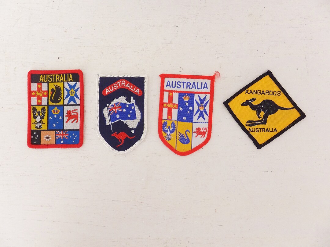 Australian Souvenir Patch Australia Patch Kangaroo Patch Australia ...