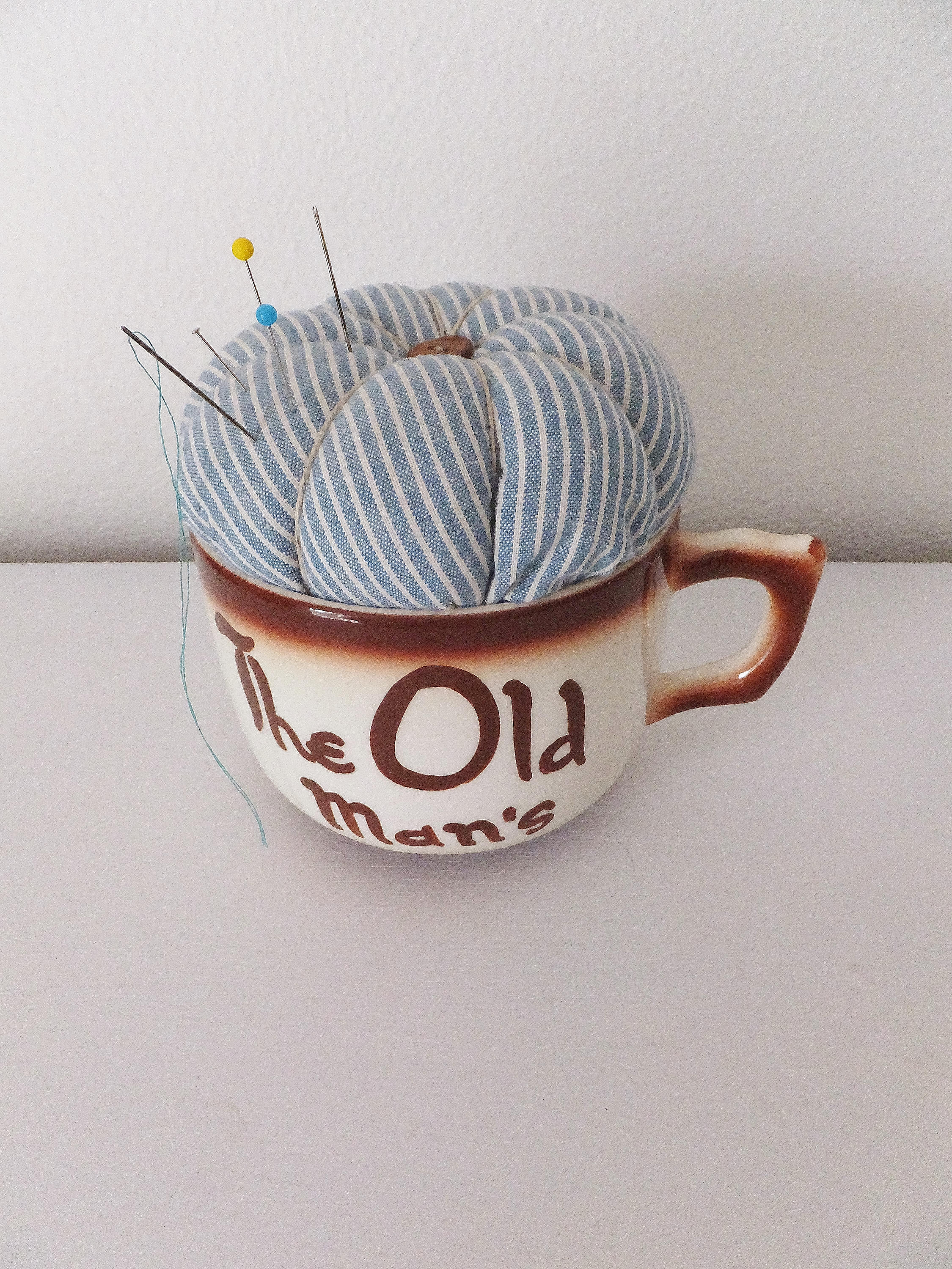 Old Man & the Sea Pincushion Vintage Teacup Pincushion | Etsy