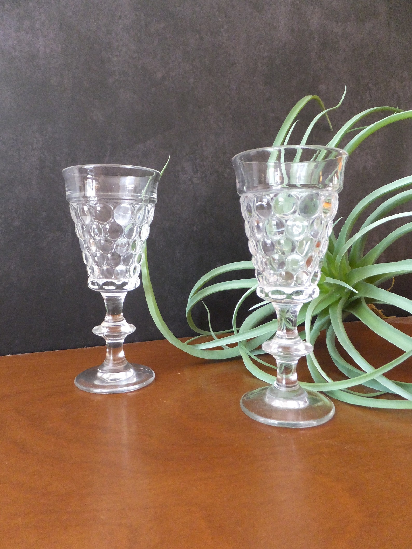 Cordial Mini Bubble Goblets Aperitif Liqueur Mini Wine Hobnail - Etsy