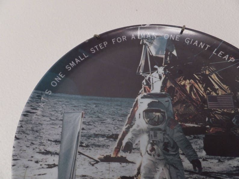 Vintage Moon Landing Souvenir Plate Melamine Plate Apollo Moon | Etsy