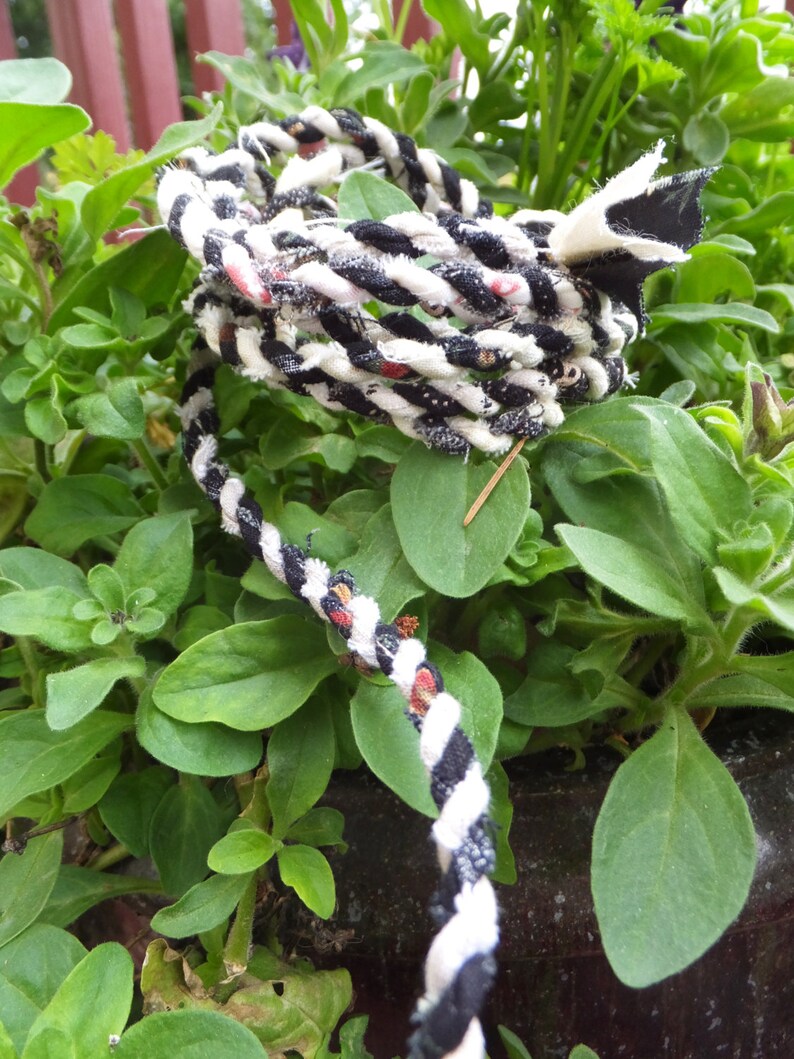 Black & White Garland Rustic Rope Decor Christmas Tree - Etsy