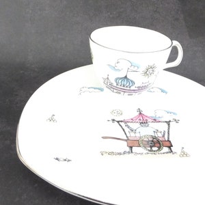 MCM Snack Plate & Cup the Gay Nineties by Maureen Tanner Foley Bone ...