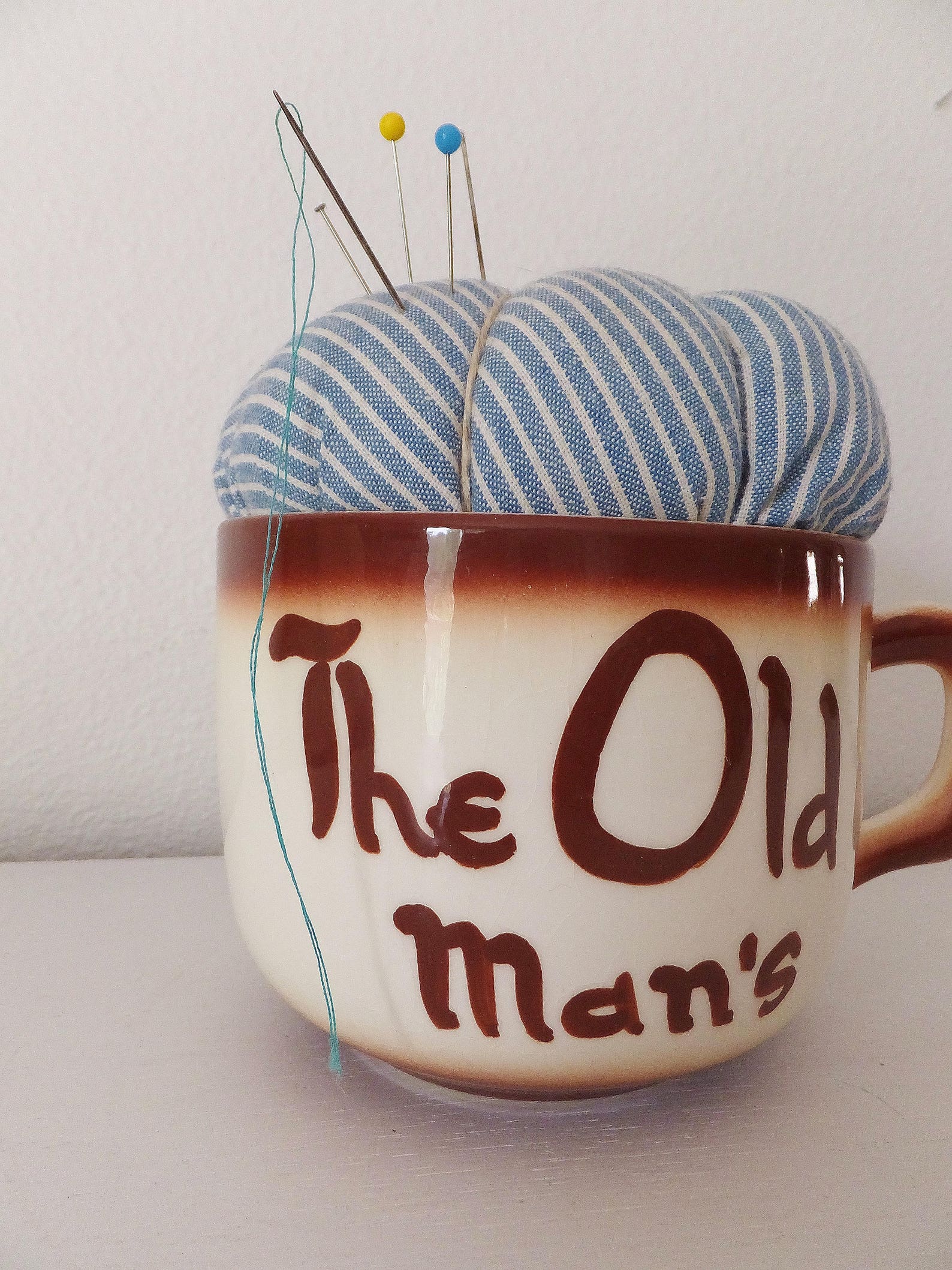 Old Man & the Sea Pincushion Vintage Teacup Pincushion | Etsy