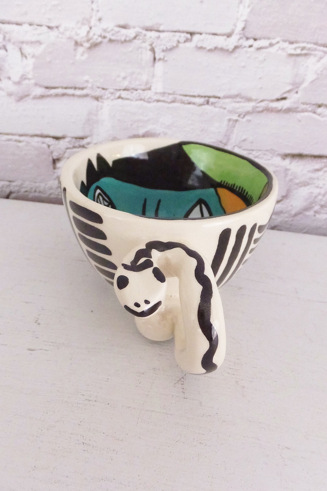 Baba Wague Teacup Handmade Mug Studio Pottery Cup Whimsical Teacup ...