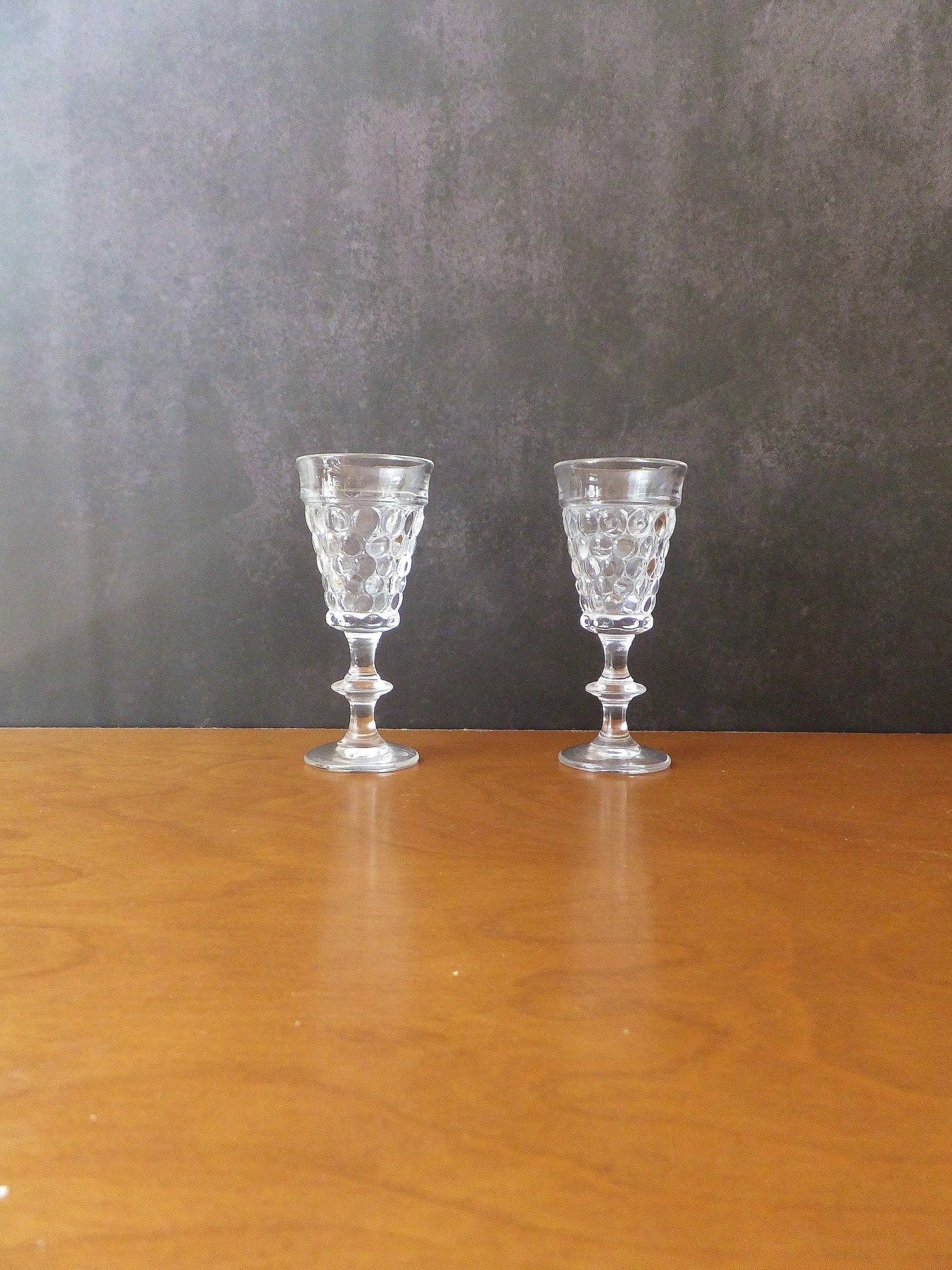 Cordial Mini Bubble Goblets Aperitif Liqueur Mini Wine Hobnail - Etsy