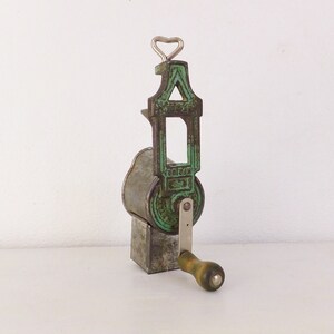 Antique Food Processor Lorraine Metal Mfg Co. Food Grater Vintage Green ...