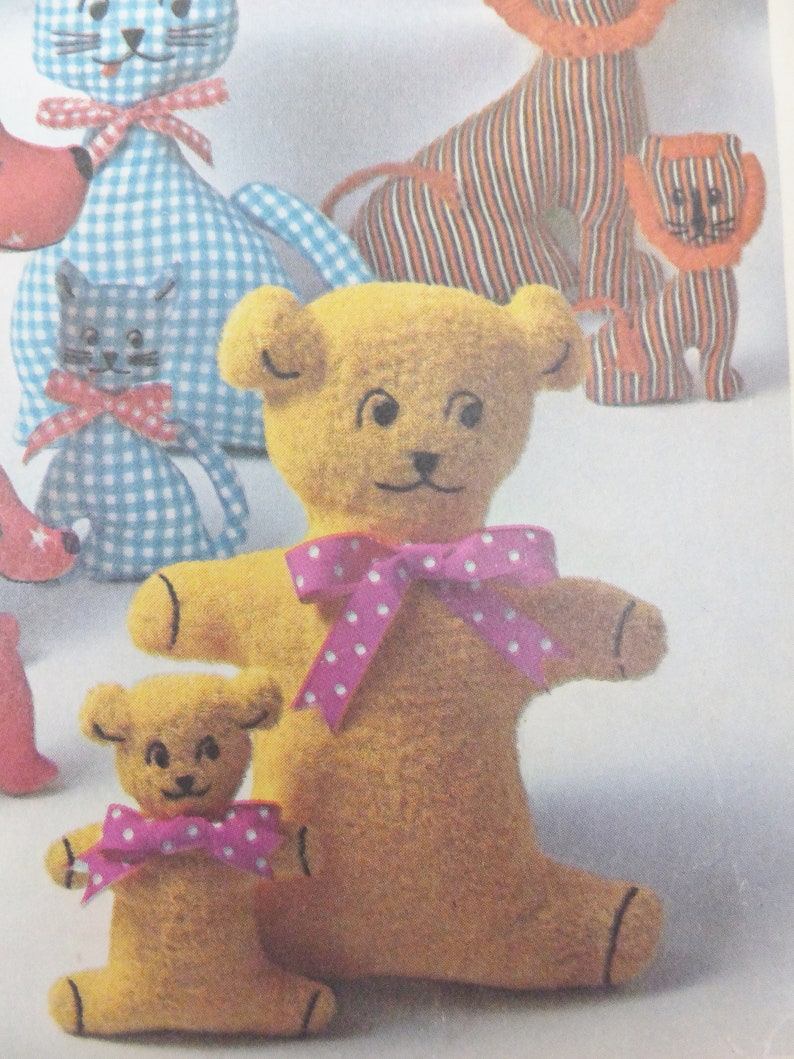 Vintage Stuffed Animal Sewing Pattern Stuffie Pattern Doll | Etsy