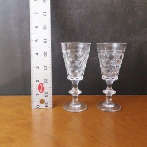 Cordial Mini Bubble Goblets Aperitif Liqueur Mini Wine Hobnail Glasses ...