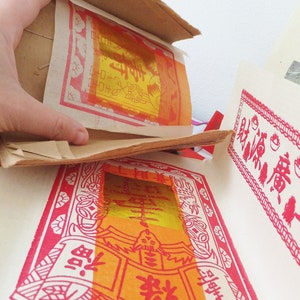 Chinese Joss Paper Assortment: Colorful Asian Ritual Ephemera - Etsy