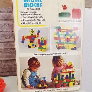 Playskool Bristle Blocks 64 Piece Set Vintage 1970's Toy - Etsy