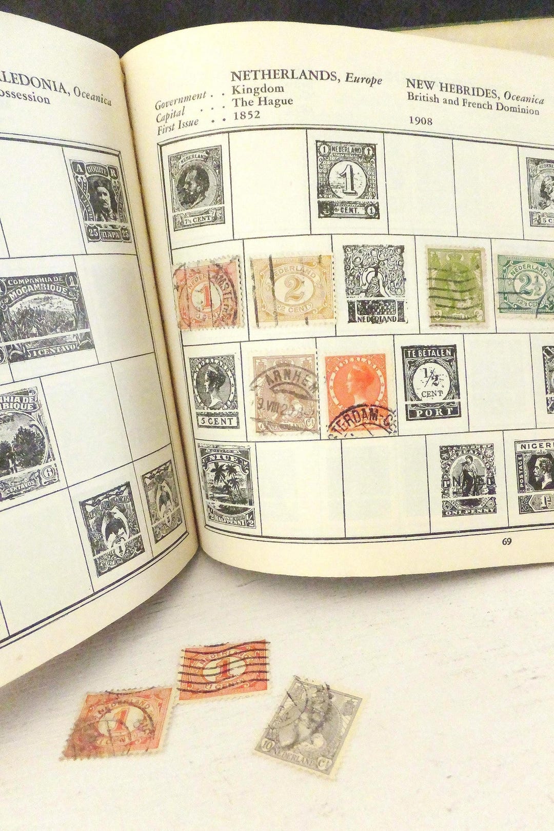 1930 Postage Stamp Collection Album Book Postal World Stockbook ...