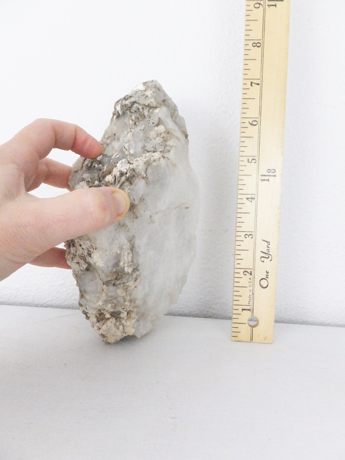 Natural White Quartz Rock With Mica Large Rustic Rock Boho - Etsy UK