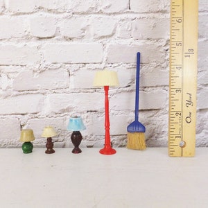Miniature Lamps & Broom Renwal Miniatures Ideal Brand Miniature Broom ...