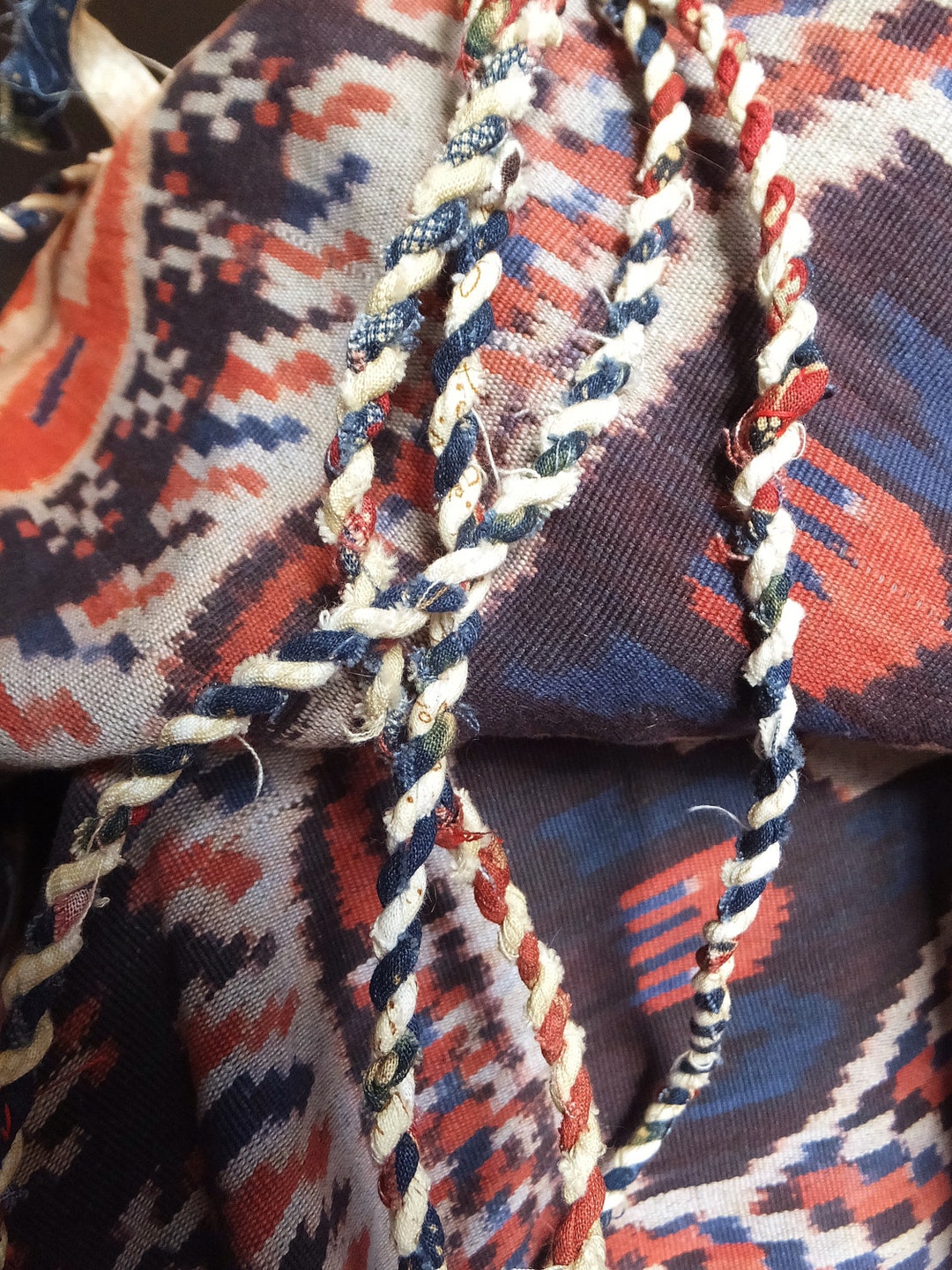 Red White & Blue Rope Garland Rustic Patriotic Fourth of July ...