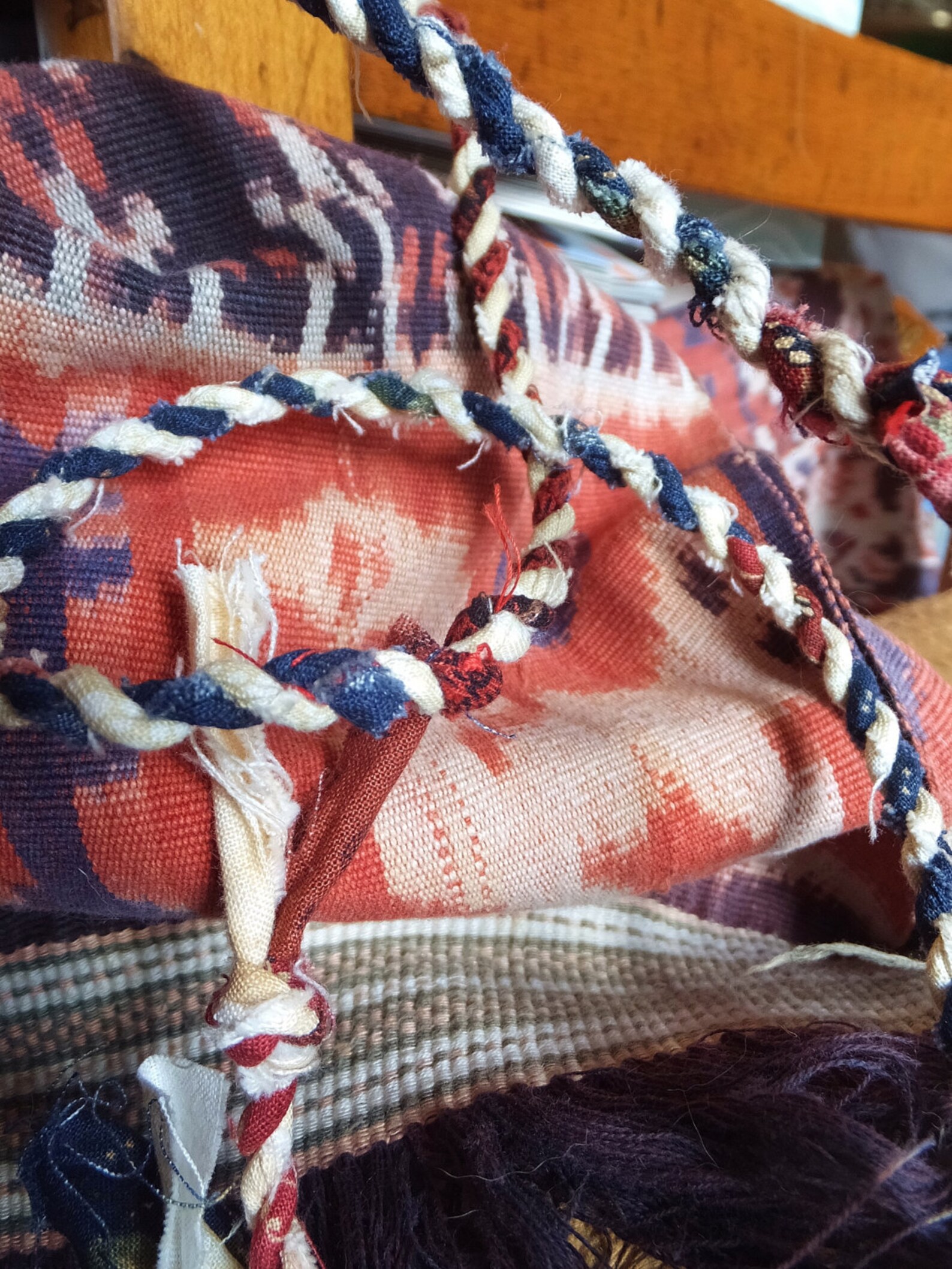 Red White & Blue Rope Garland Rustic Patriotic Fourth of July - Etsy