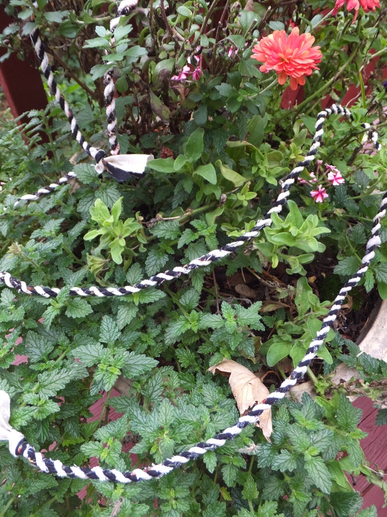 Black & White Garland Rustic Rope Decor Christmas Tree - Etsy