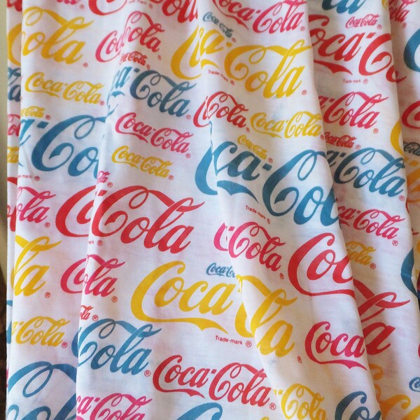 Coca Cola Fabric - Etsy