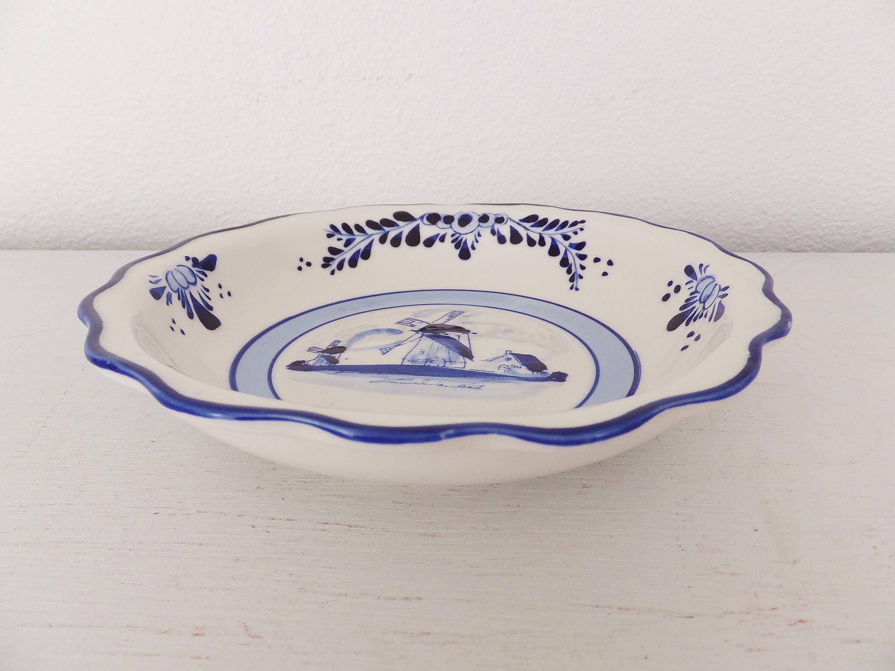Small Vintage Delft Bowl Delft Dish with Crown Mark Hand | Etsy