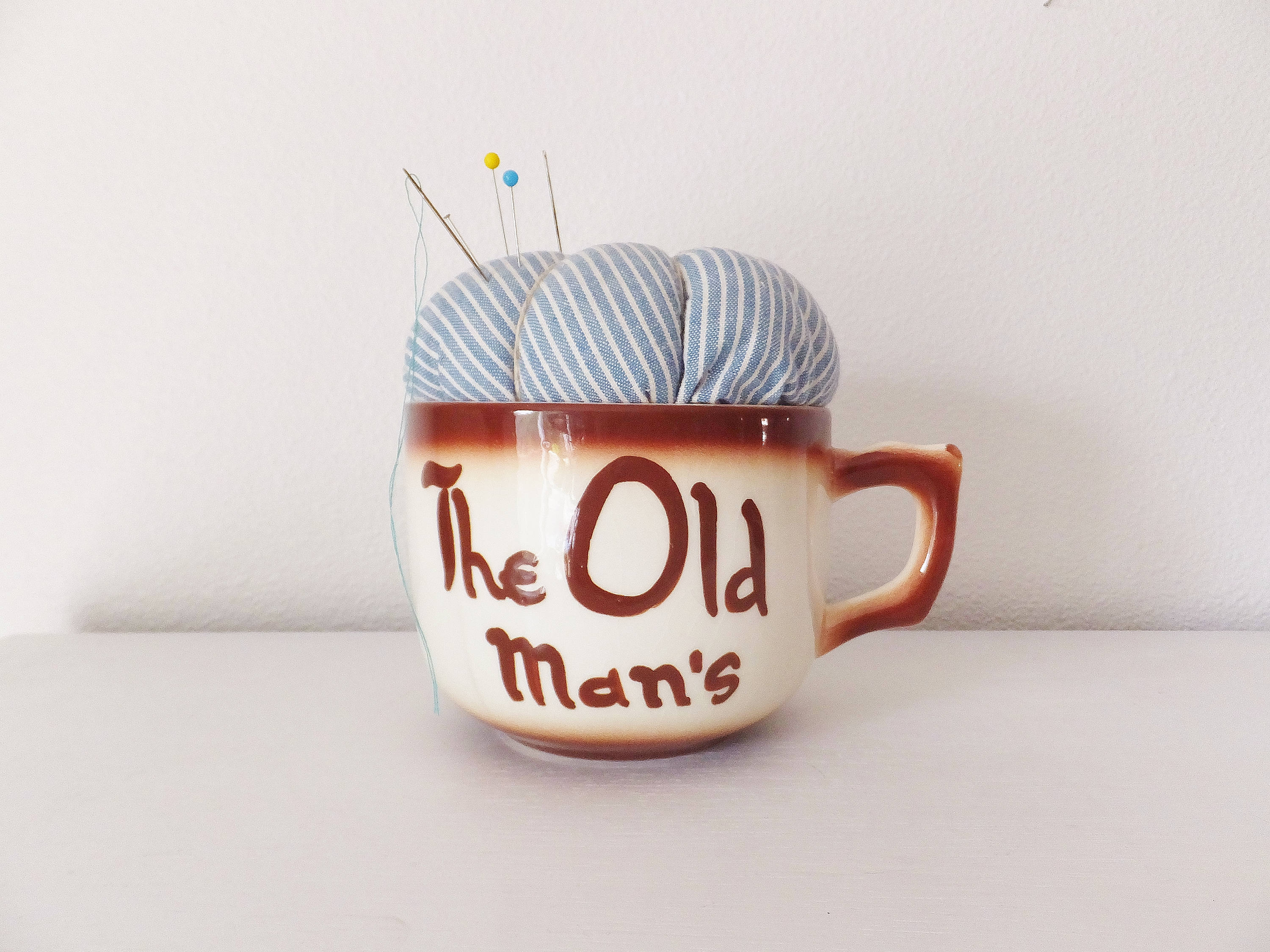 Old Man & the Sea Pincushion Vintage Teacup Pincushion | Etsy