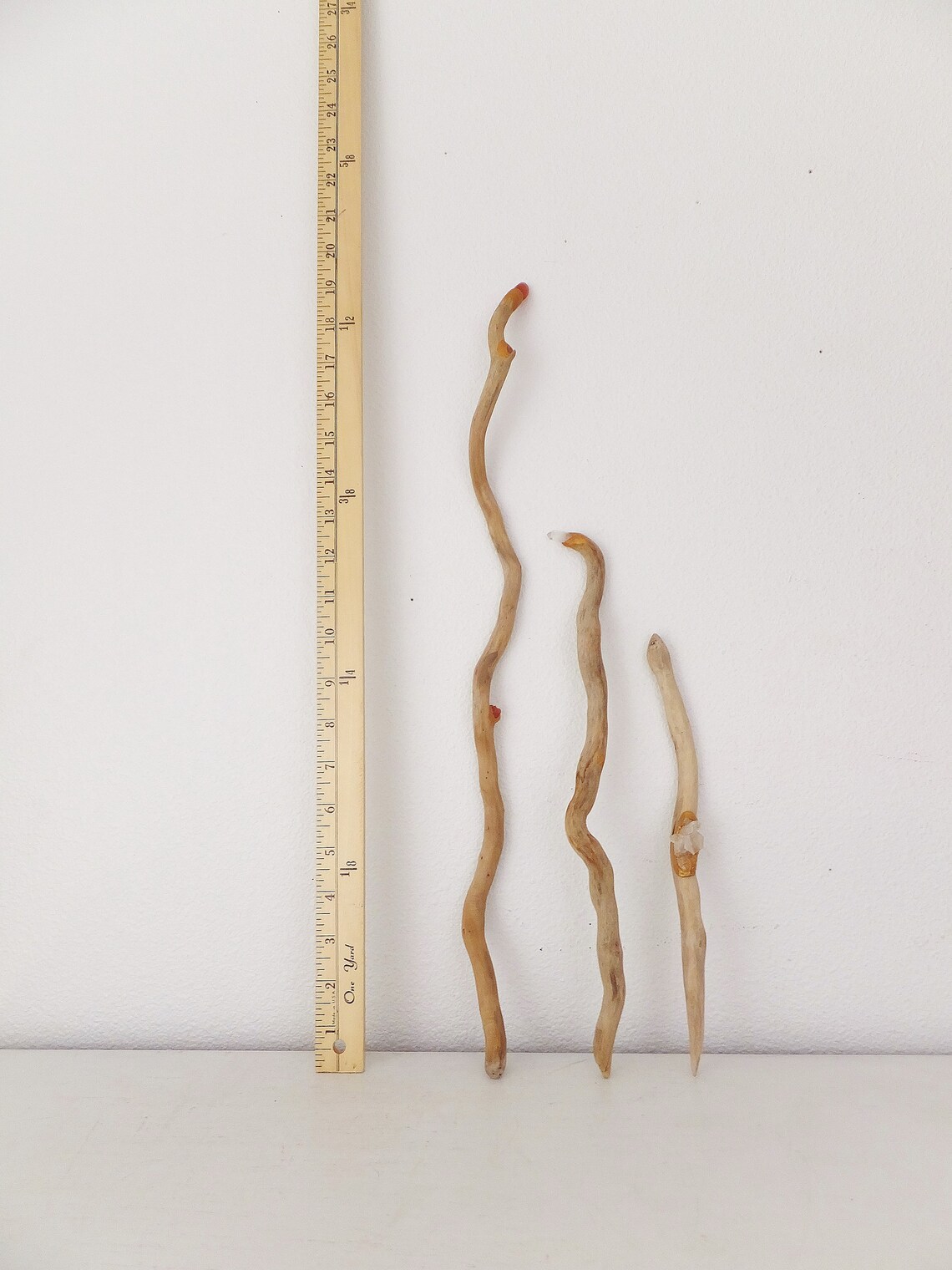 Long Magic Wand with Orange Agate Tip Wiccan Wand Potter | Etsy