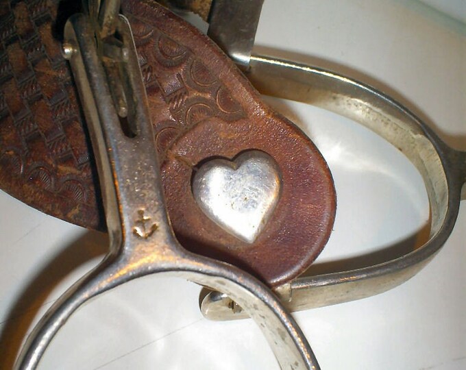 Vintage North and Judd Anchor Spurs With Heart - Etsy