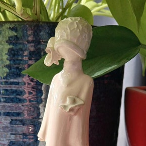 Louise Auger Signed Handmade Sculpture-lady in Pink 7 - Etsy