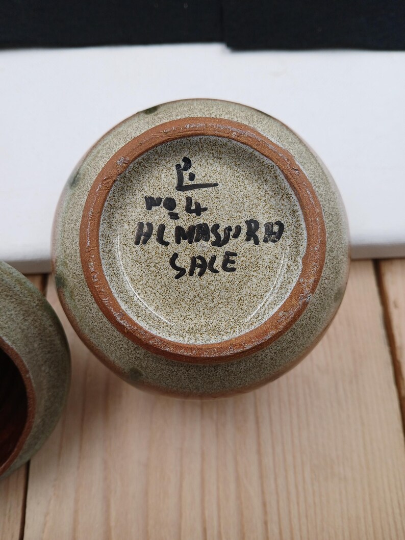 Hand Painted Lidded Israeli Pottery by HL Massira - Etsy