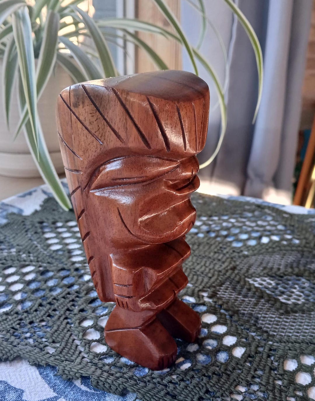 Hawaiian Milo Wood Tiki Carving - Etsy