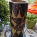 Vintage Japanese Incised Cylinder Vase - Etsy