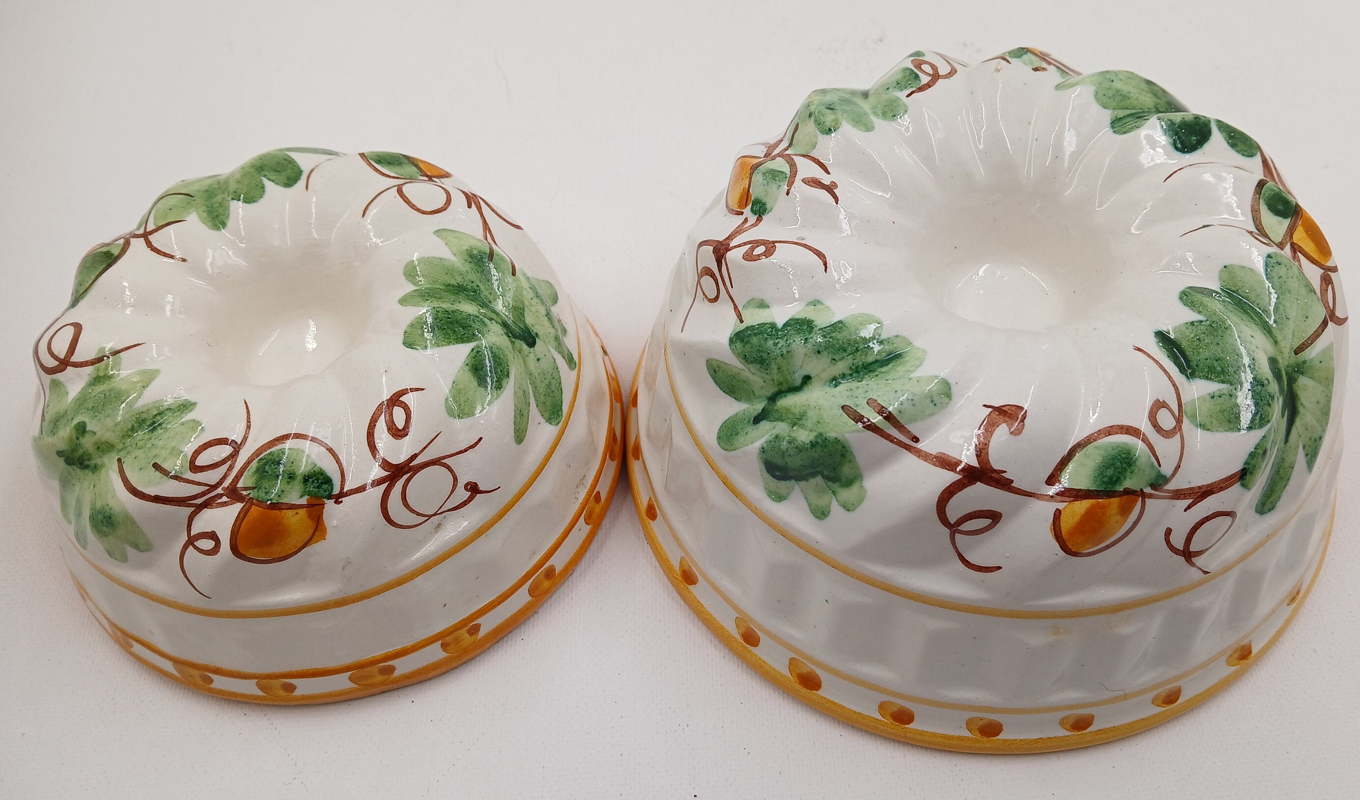 Italian Hand Painted Ceramic Molds - Etsy