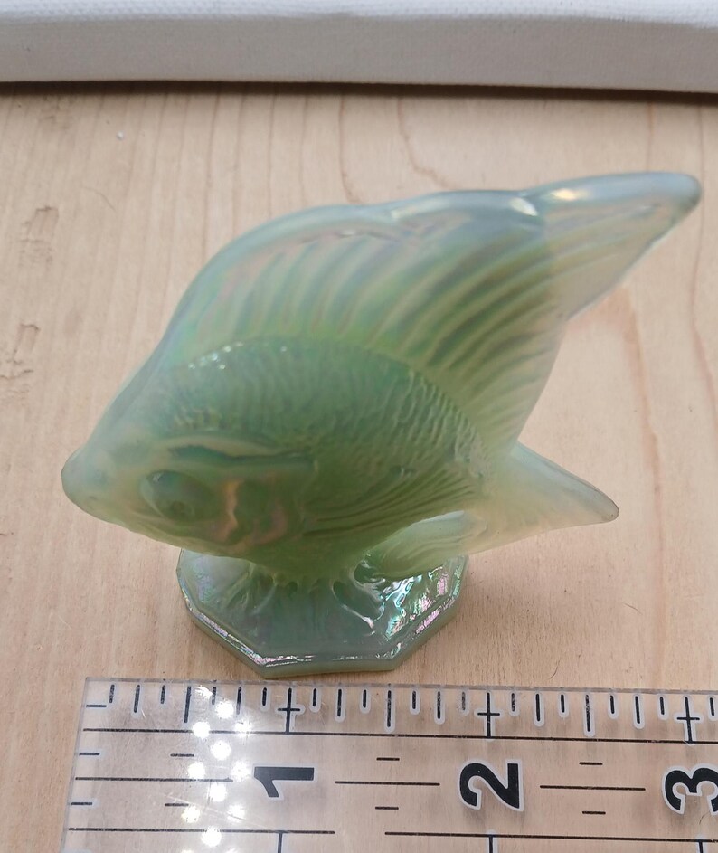 Fenton Opalescent Glass Fish W/ Original Sticker - Etsy