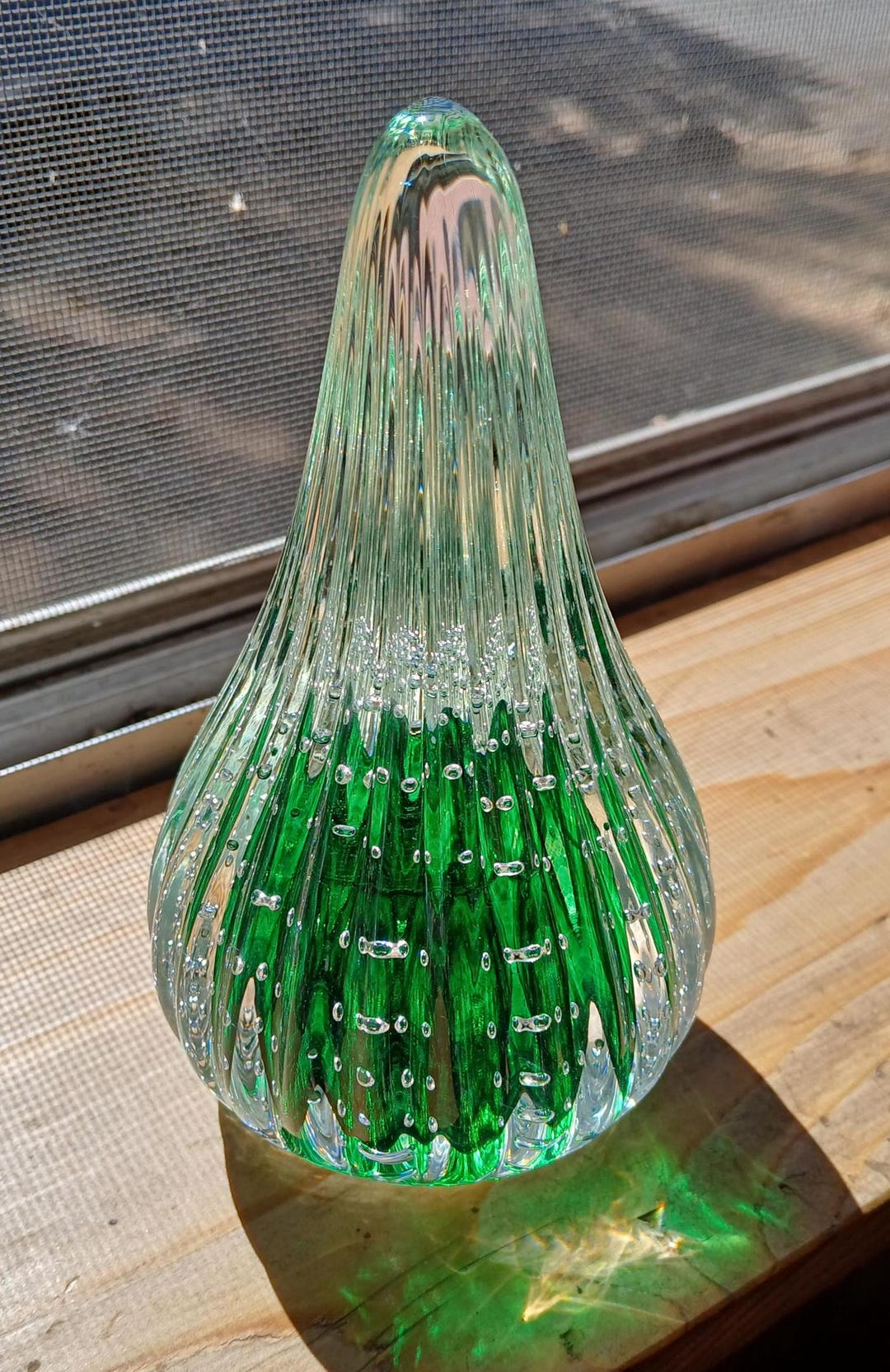 Joe Rice Art Glass Paperweight '95 - Etsy