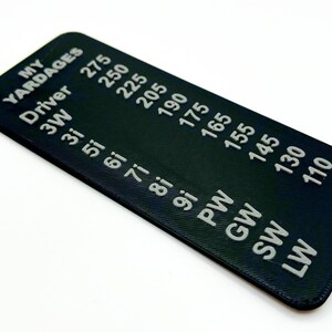 Personalised Golf Yardage Card - 3D Printed Plastic, Listing Your Own ...