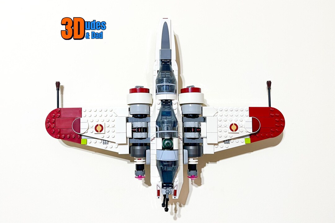 Wall Mount Bracket for LEGO Star Wars ARC-170 Starfighter (set 75402 ...