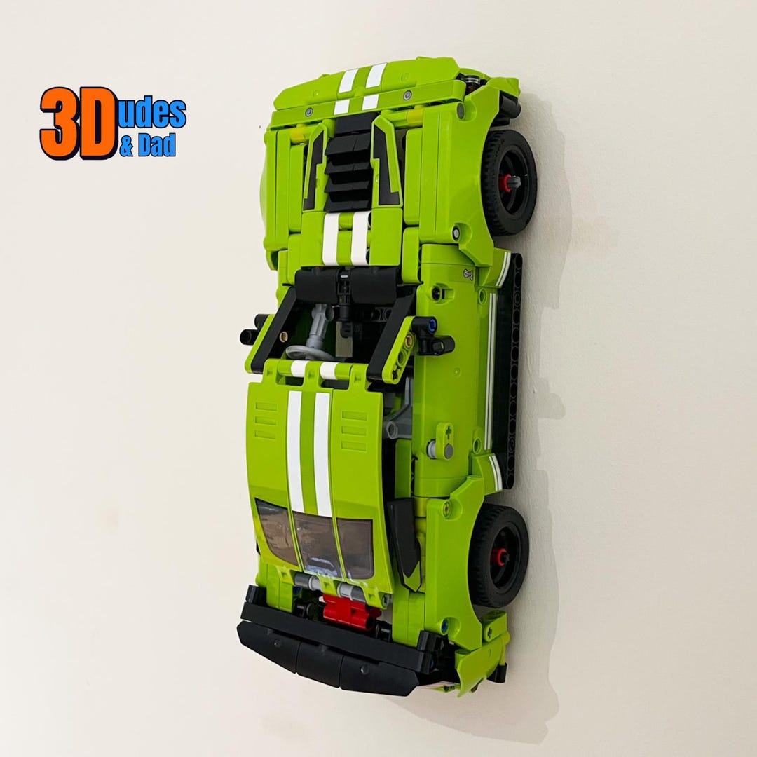 Wall Mount Bracket for LEGO Technic Ford Mustang Shelby GT500 set 42138 ...