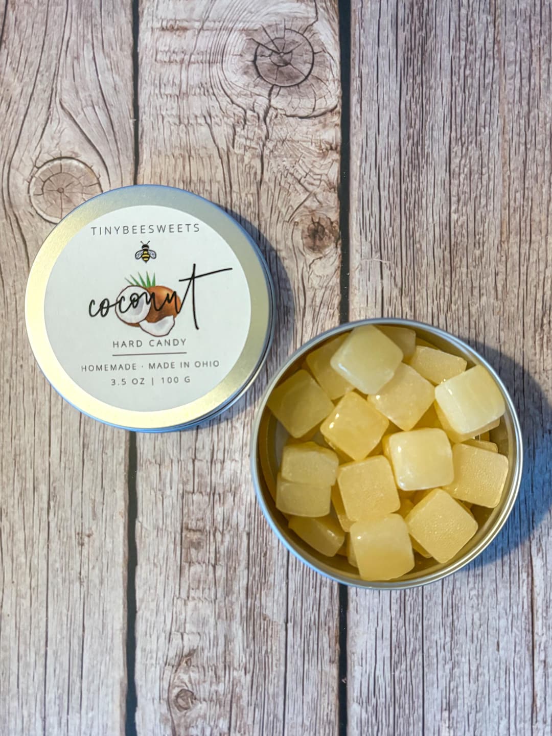 Coconut Hard Candy Squares | Homemade Candy | Small Batch - Etsy