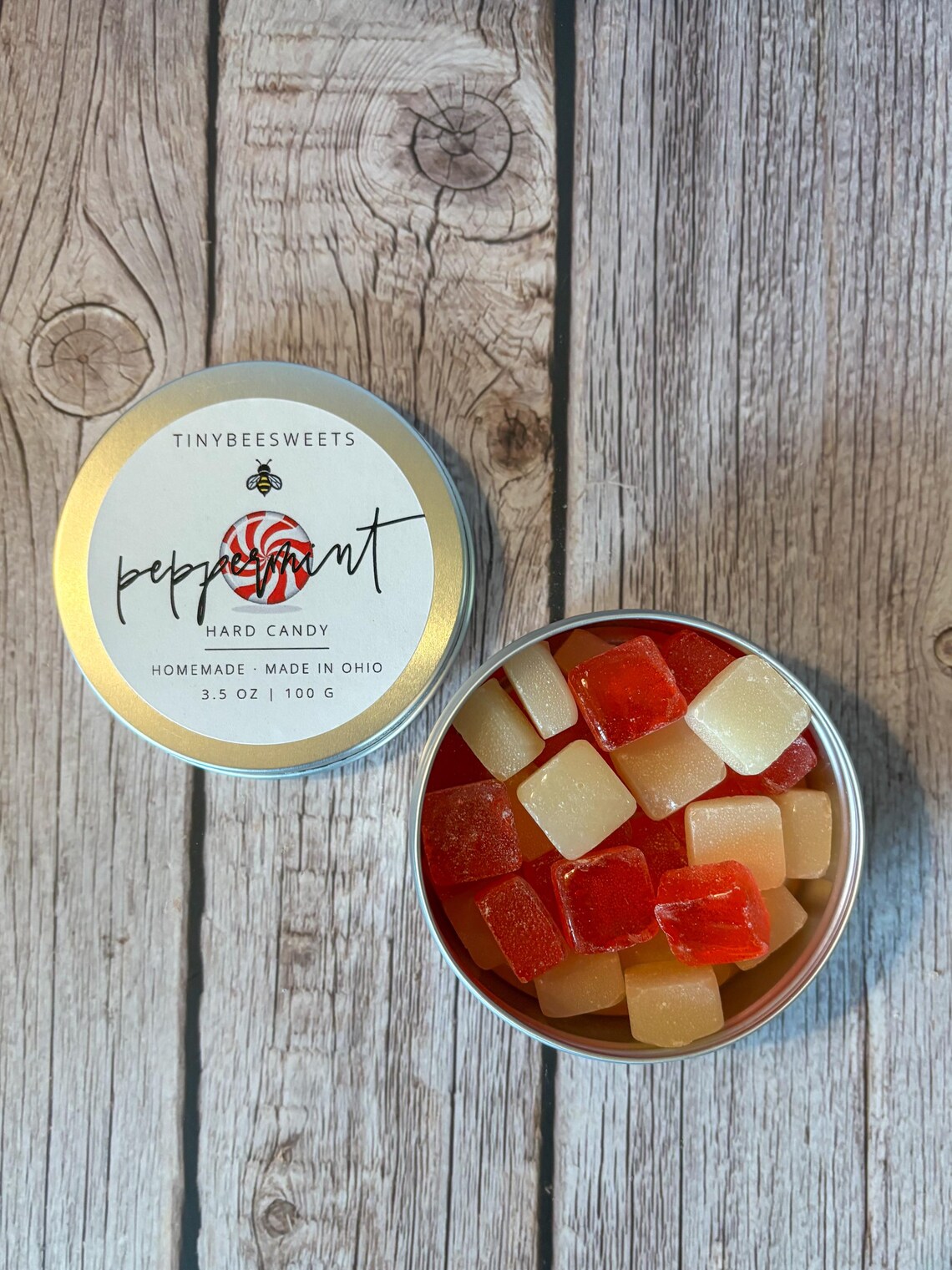 Peppermint Hard Candy Squares | Homemade Candy | Small Batch - Etsy