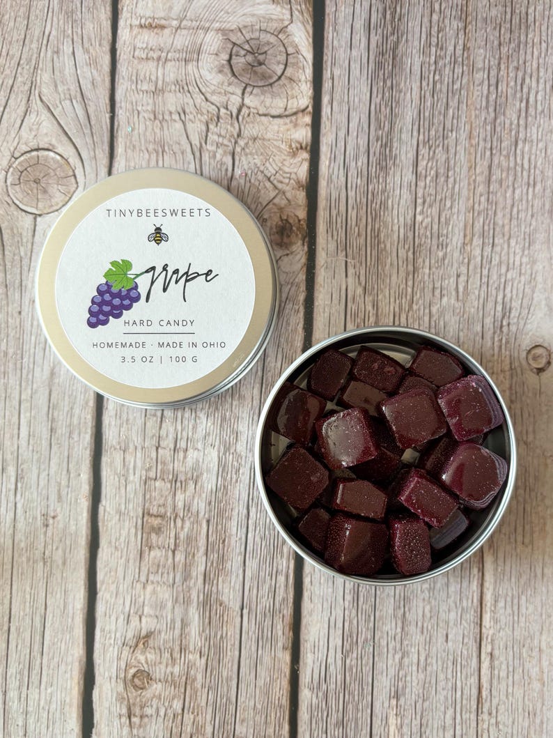 Grape Hard Candy Squares | Homemade Candy | Small Batch - Etsy