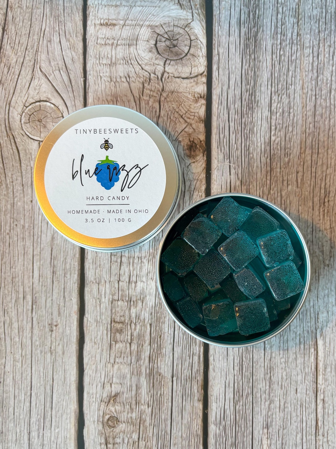 Blue Raspberry Hard Candy Squares | Homemade Candy | Small Batch - Etsy