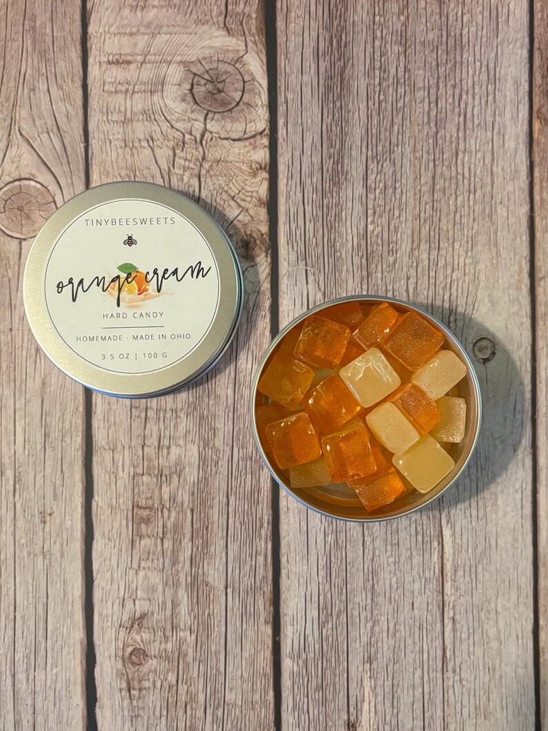 Orange Cream Hard Candy Squares Homemade Candy Small Batch - Etsy