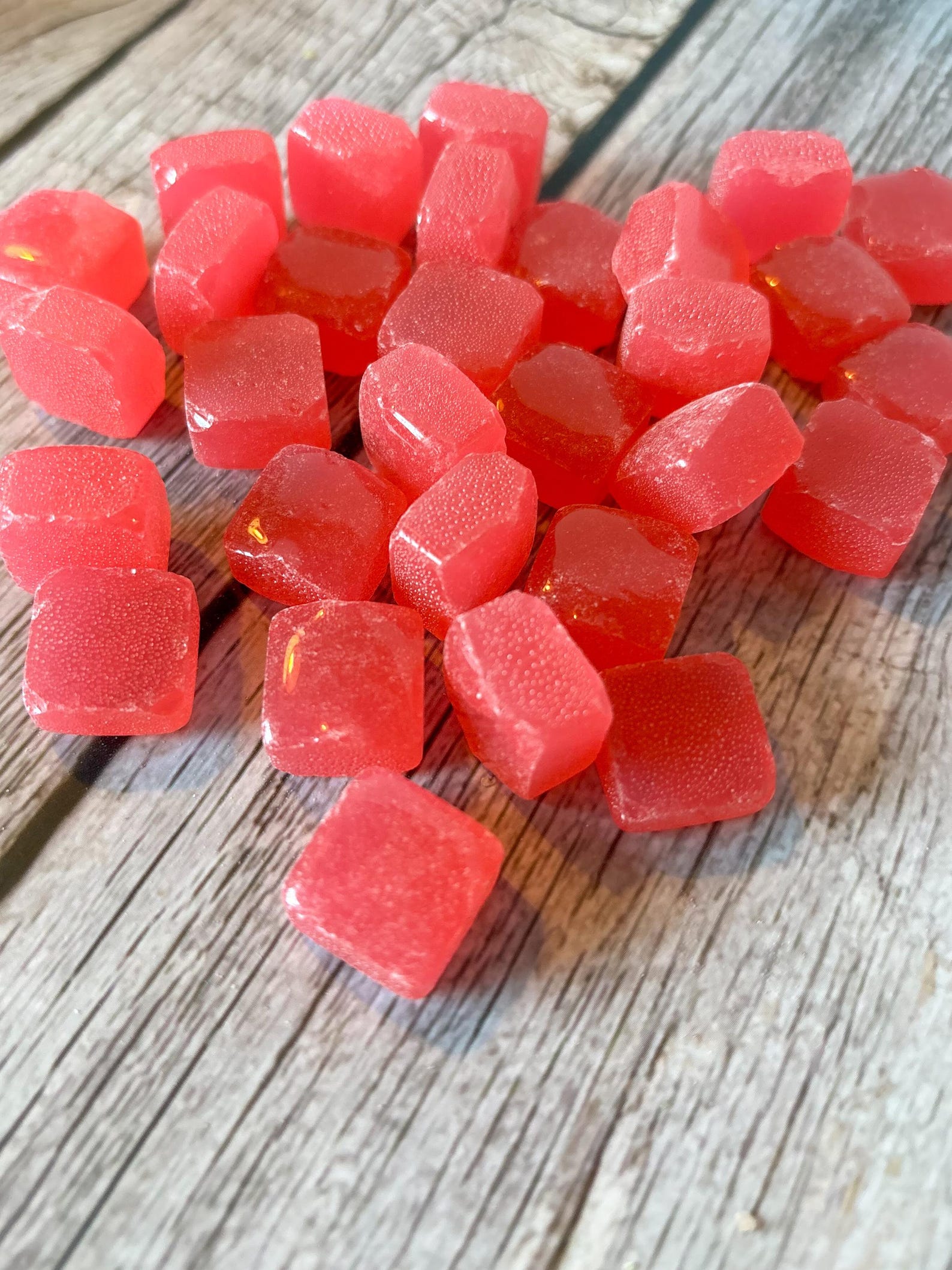 Strawberry Hard Candy Squares | Homemade Candy | Small Batch - Etsy