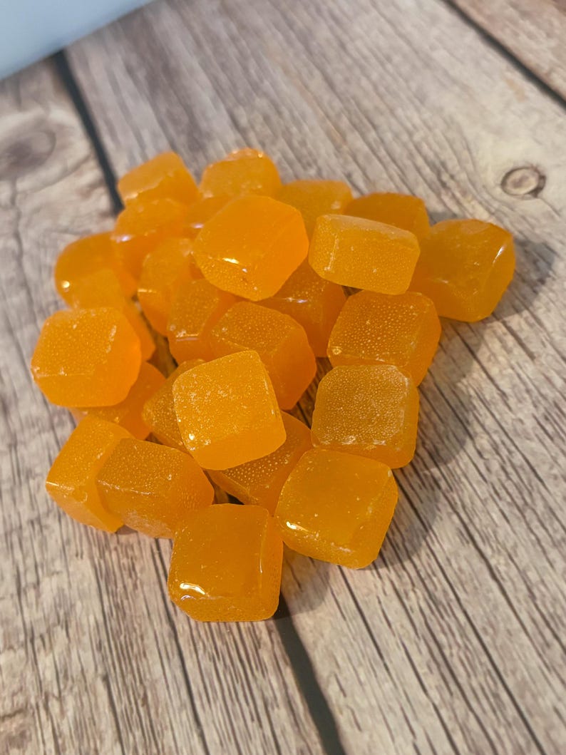 Peach Hard Candy Squares | Homemade Candy | Small Batch - Etsy