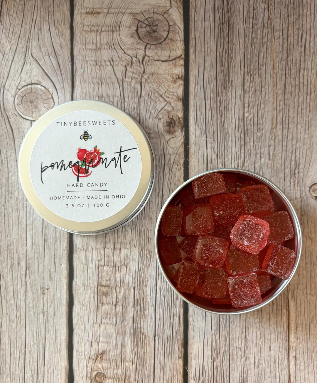 Pomegranate Hard Candy Squares | Homemade Candy | Small Batch - Etsy