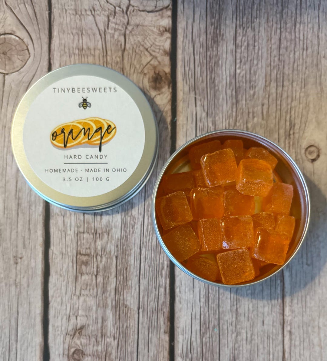 Orange Hard Candy Squares | Homemade Candy | Small Batch - Etsy