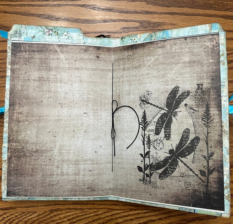Dragonfly Junk Journal - Etsy