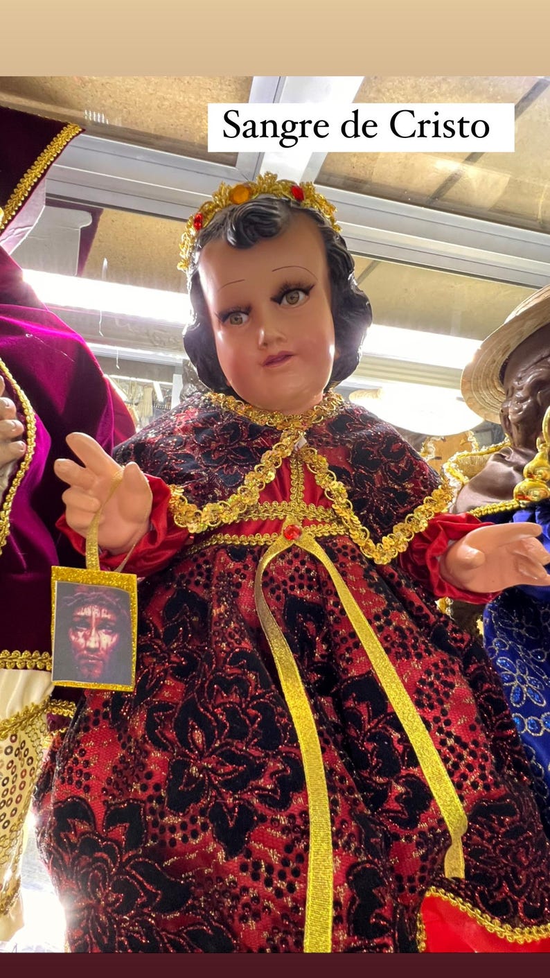 Vestido De Niño Dios Sangre De Cristo Baby Jesus Dress Blood of Jesus ...