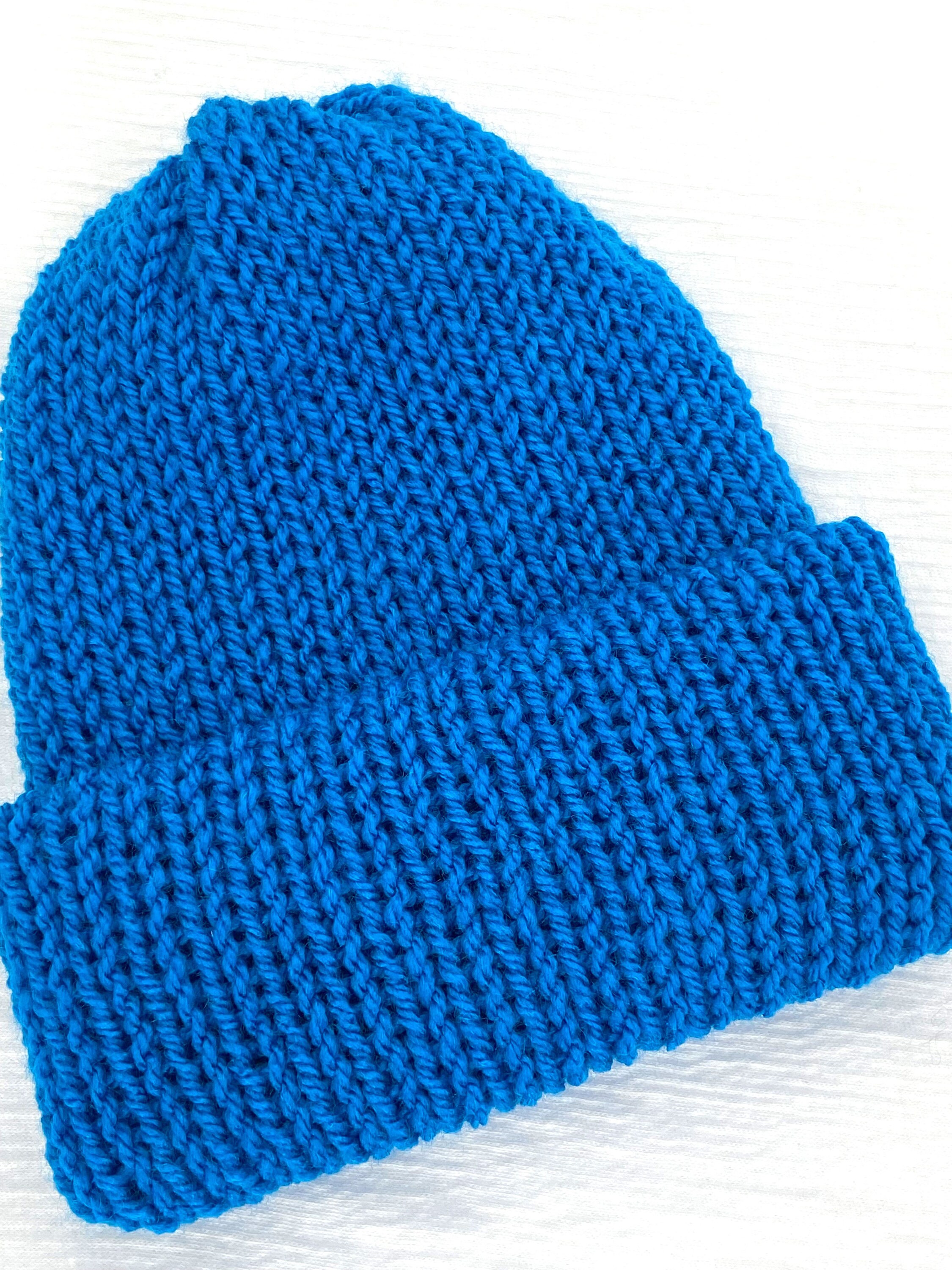 Luca Style Giulia Hat Bright Aqua Blue Knit Beanie - Etsy